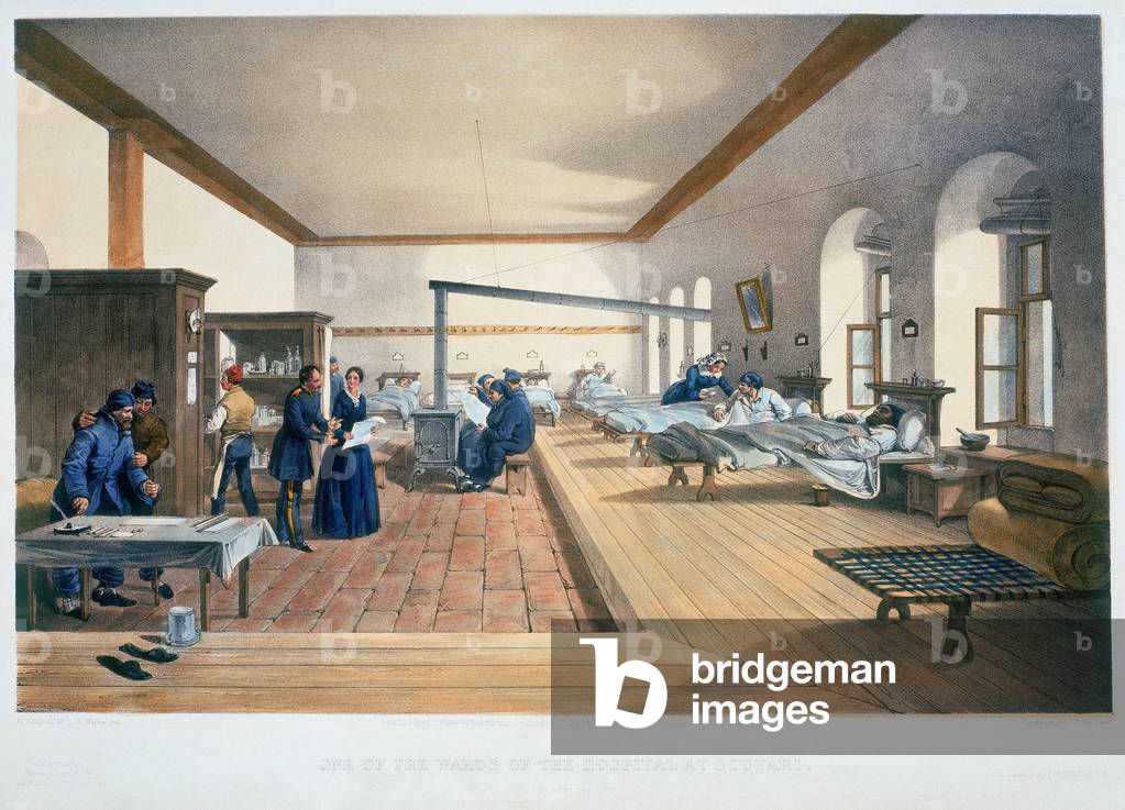 Image of Hospitals Hospital ward, Scutari, Crimea, 1856