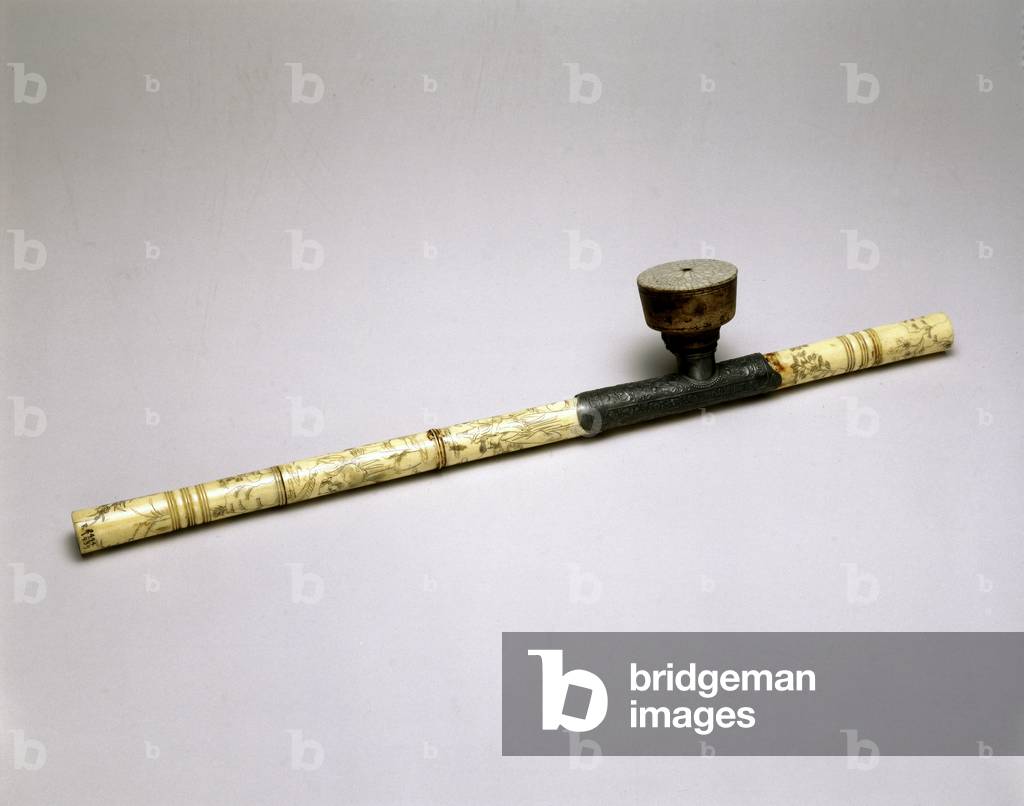 Image of CHINESE Ivory opium pipe, Chinese, 19th century