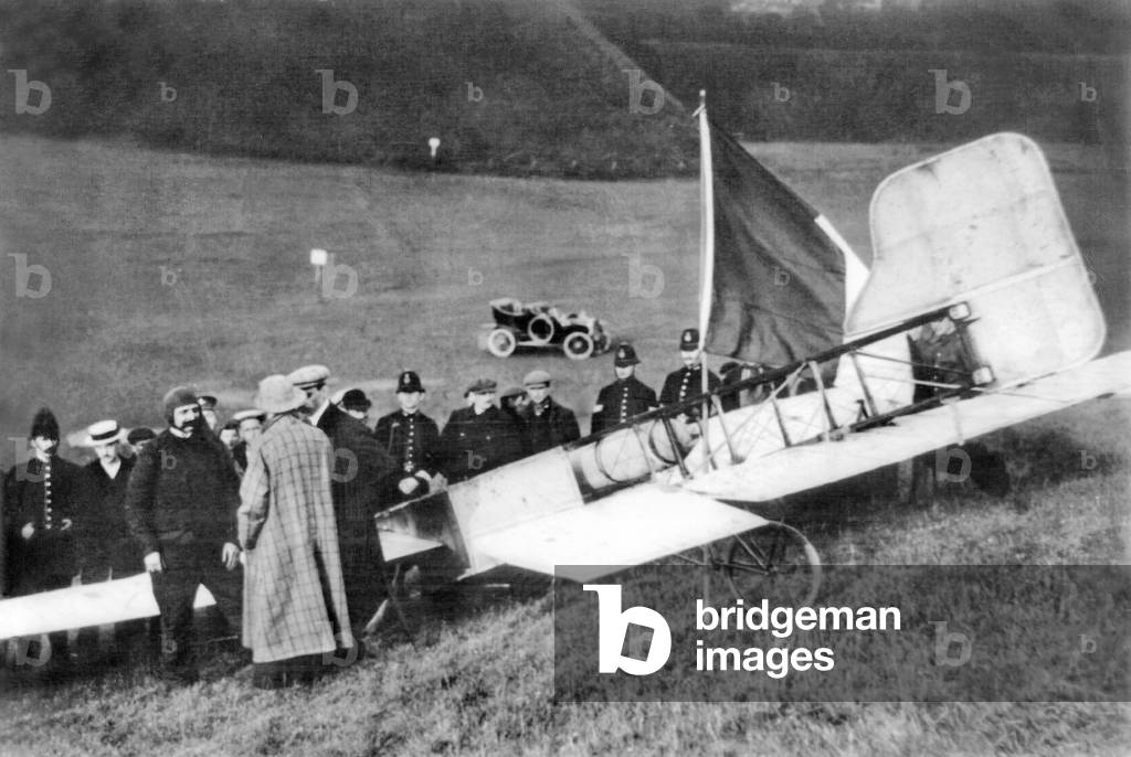 Image of United Kingdom : Louis Bleriot in the Cockpit of His