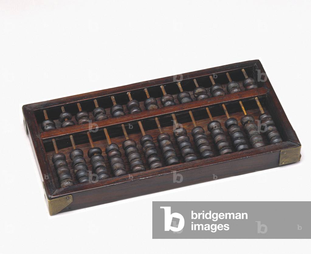 Image of Calculating Machines, 19th Century Chinese abacus or Suan Pan ...