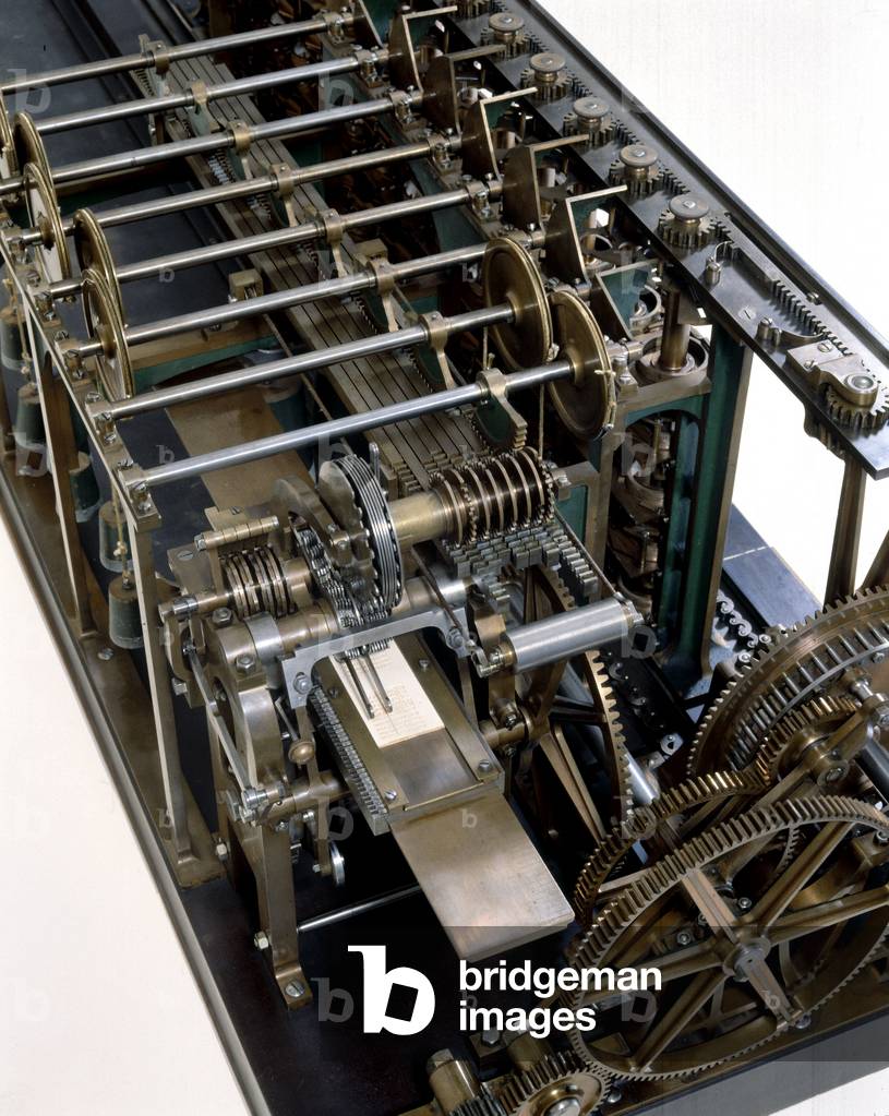 Image of Scheutz Engines Detail of the Scheutz Difference Engine No 3,