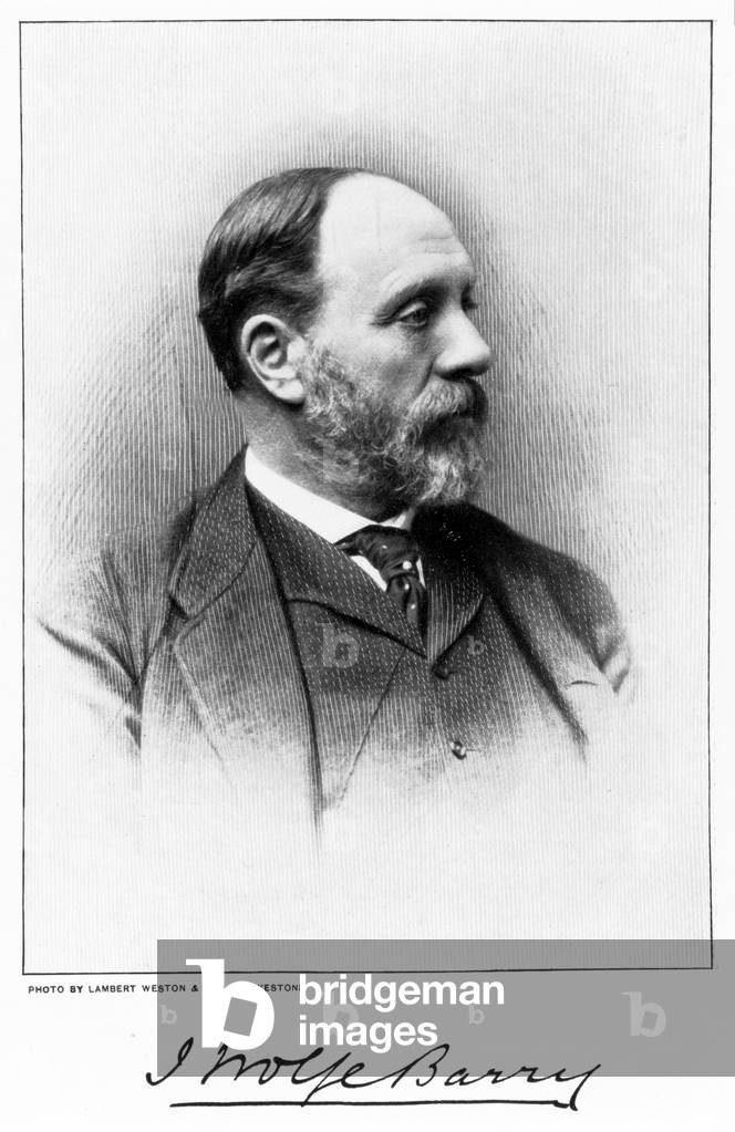 Sir John Wolfe Barry, English civil engineer, c 1890s by