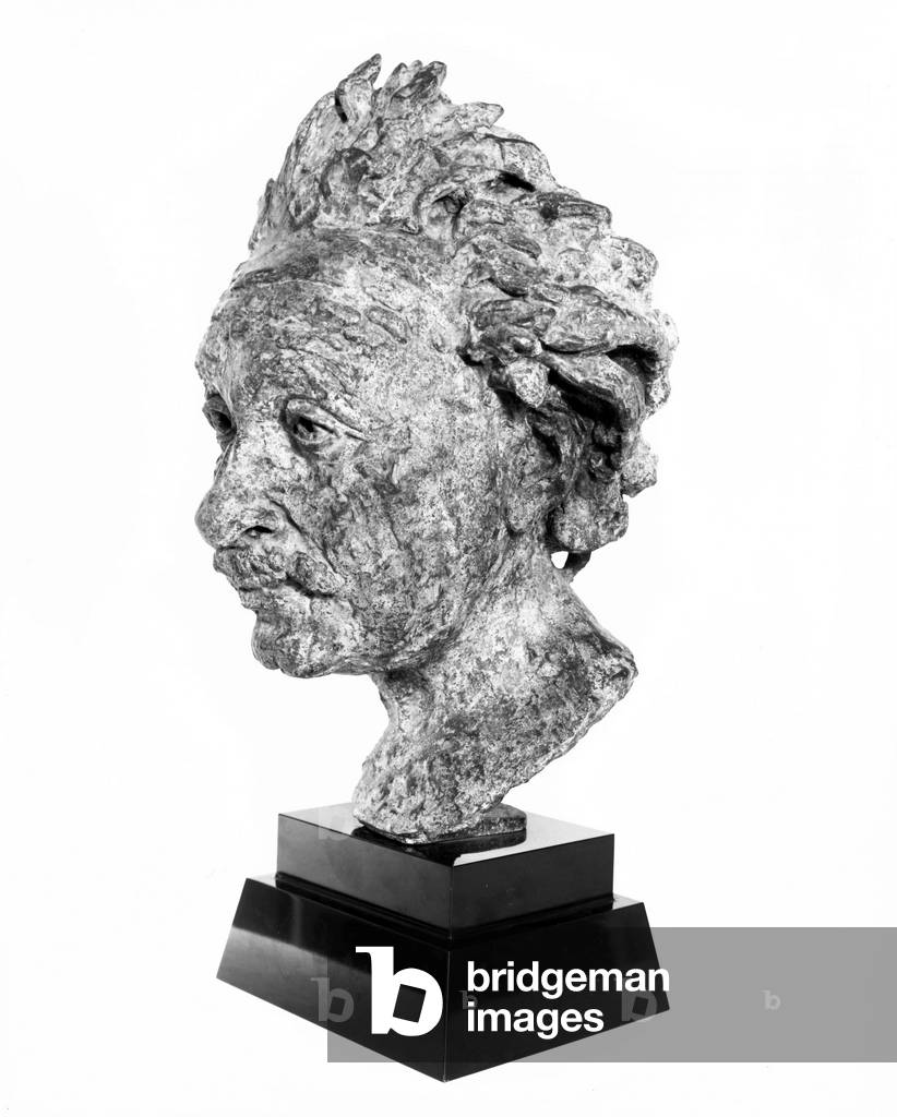 Image of Bust of Albert Einstein, 1933 (bronze) by Epstein, Jacob (1880 ...