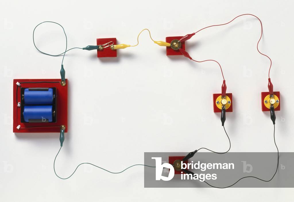 Image of Electric circuit split into branches (parallel circuit)-Photo ...