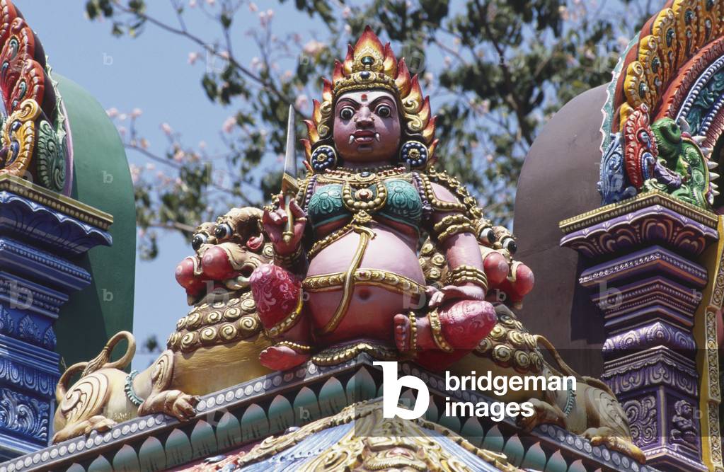 Image of Thailand, Bangkok, Maha Uma Devi Temple, multi-coloured ...