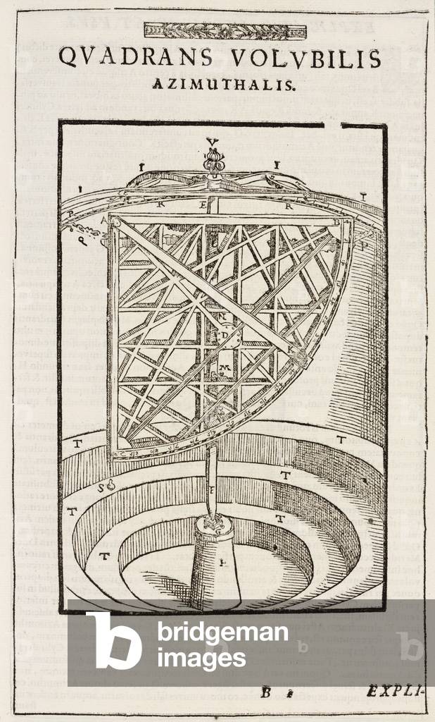 Image of Tycho Brahe's azimuth quadrant, (strutted), c 1587