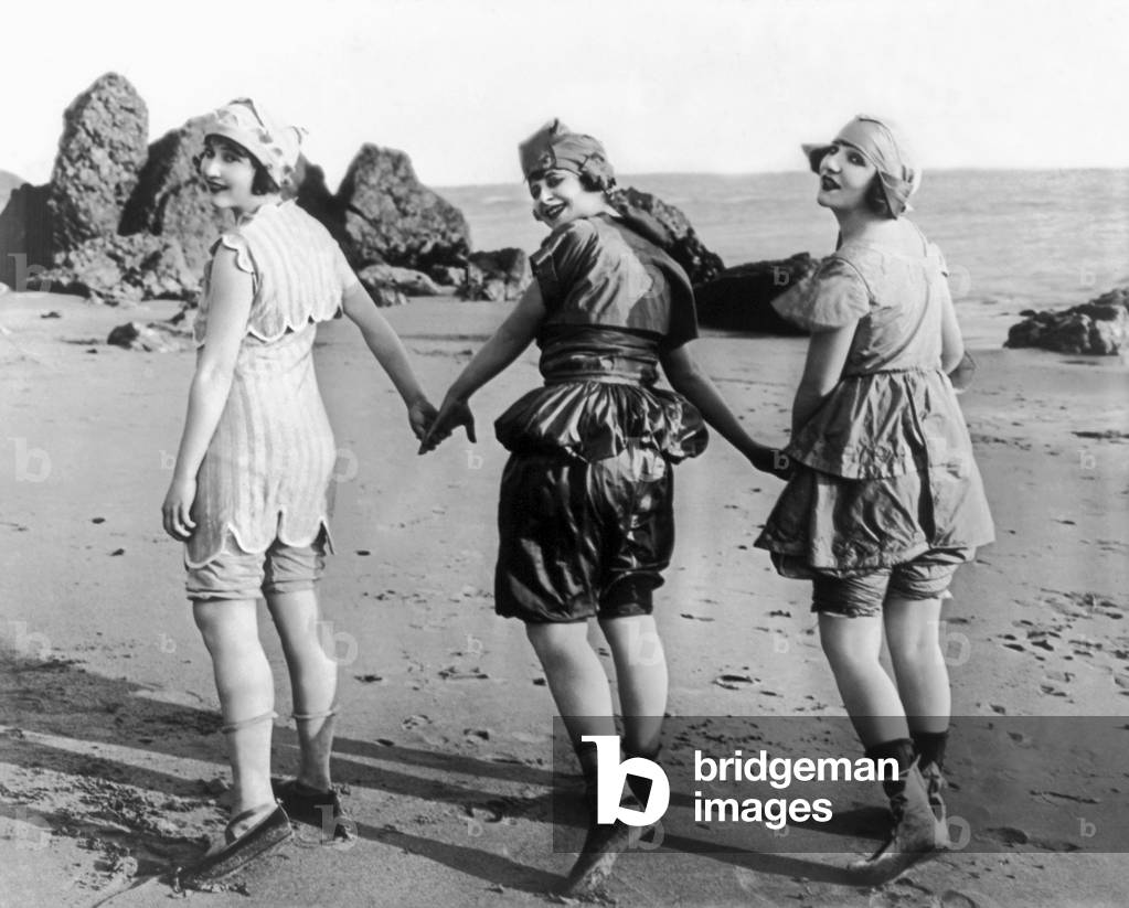 Image of Los Angeles, California: October, 1918 Silent film actresses Lillian Langston, Edith