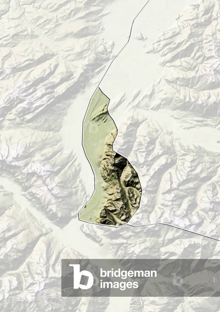 Image of Relief map of Liechtenstein (with border and mask). This image