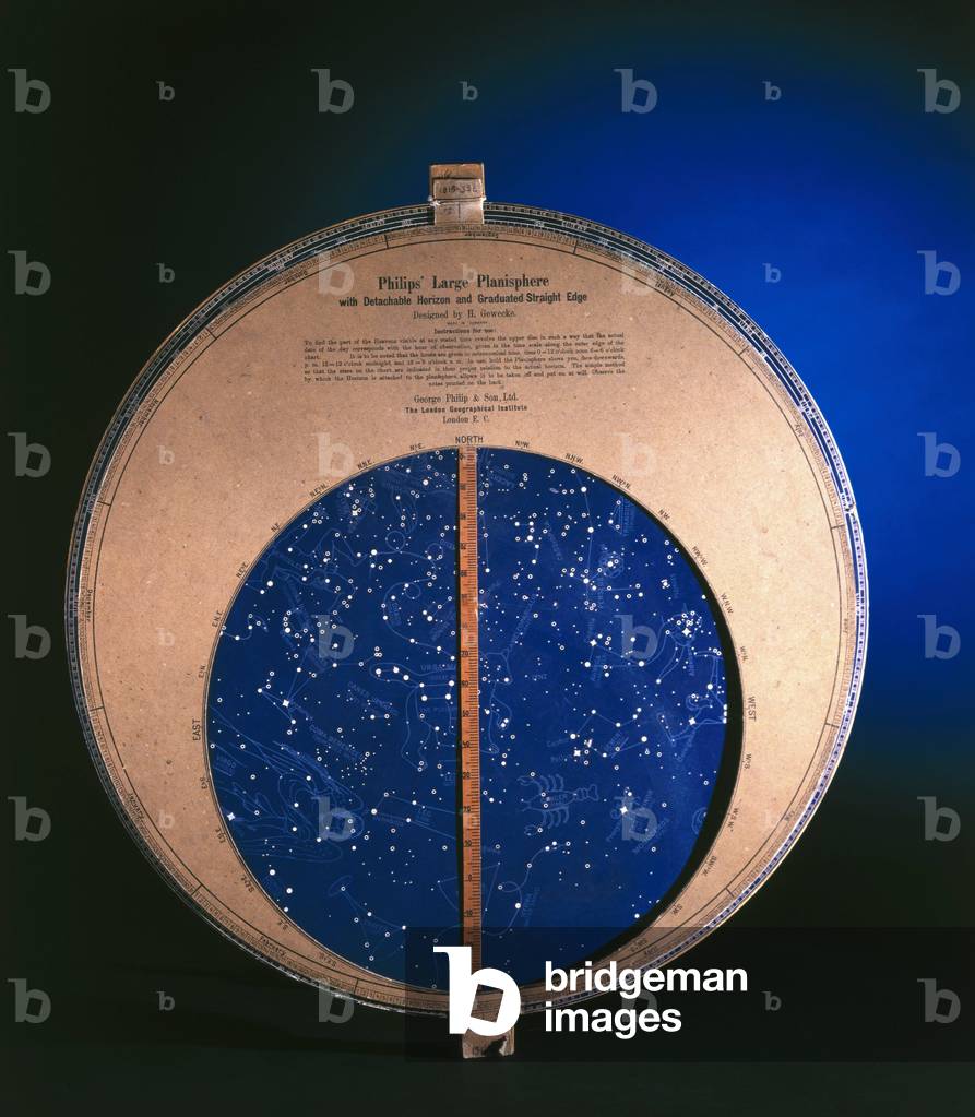 Image of Philips' large revolving planisphere, 1850-1886
