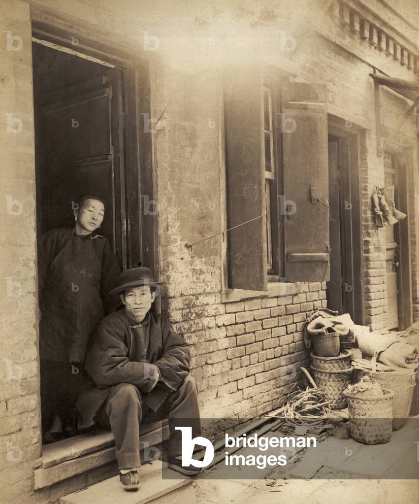 Image of San Francisco, California c. 1890 Two Chinese residents of ""Rag