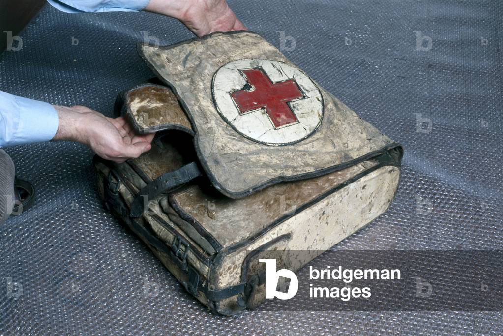 Image of Patient Care, Military Equipment A World War 1 medical pack,