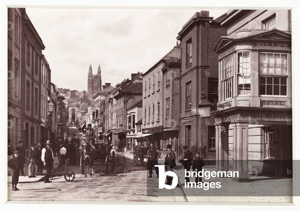 Image of Counties, Devon 'Totnes, High Street and Seven Stars Hotel', c