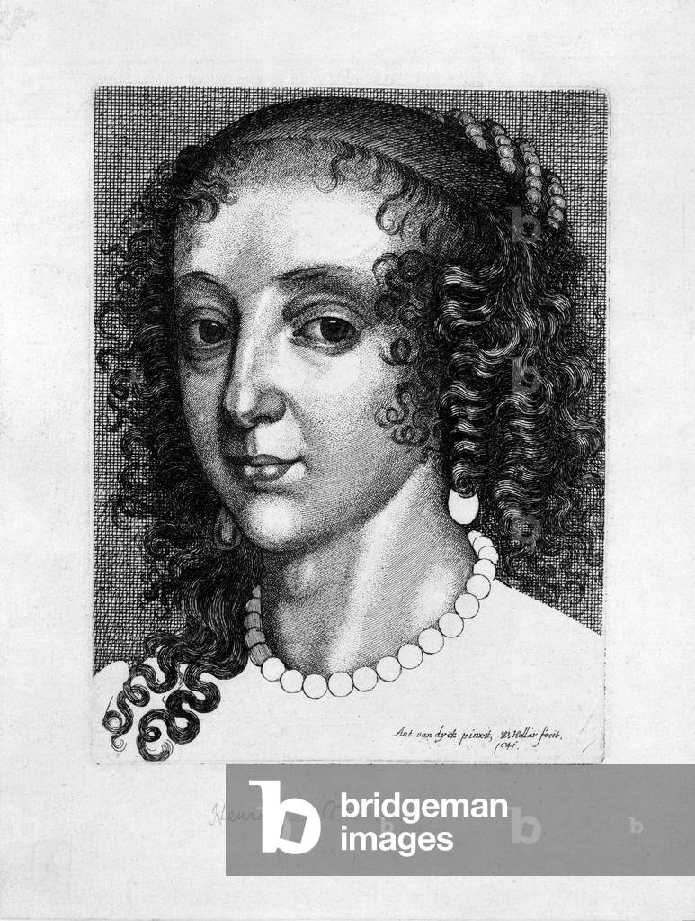 Image of Henrietta Maria, wife of King Charles I, mid-17th century