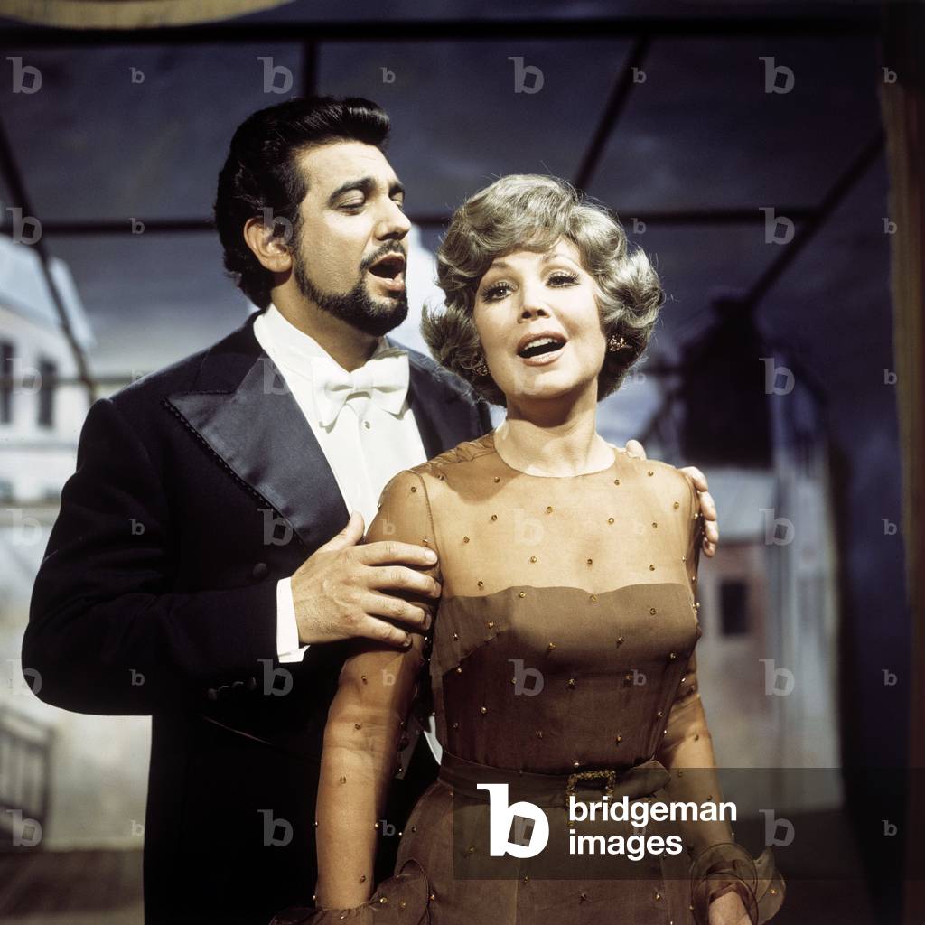Image of ANNELIESE ROTHENBERGER und Tenor PLACIDO DOMINGO in der ZDF ...