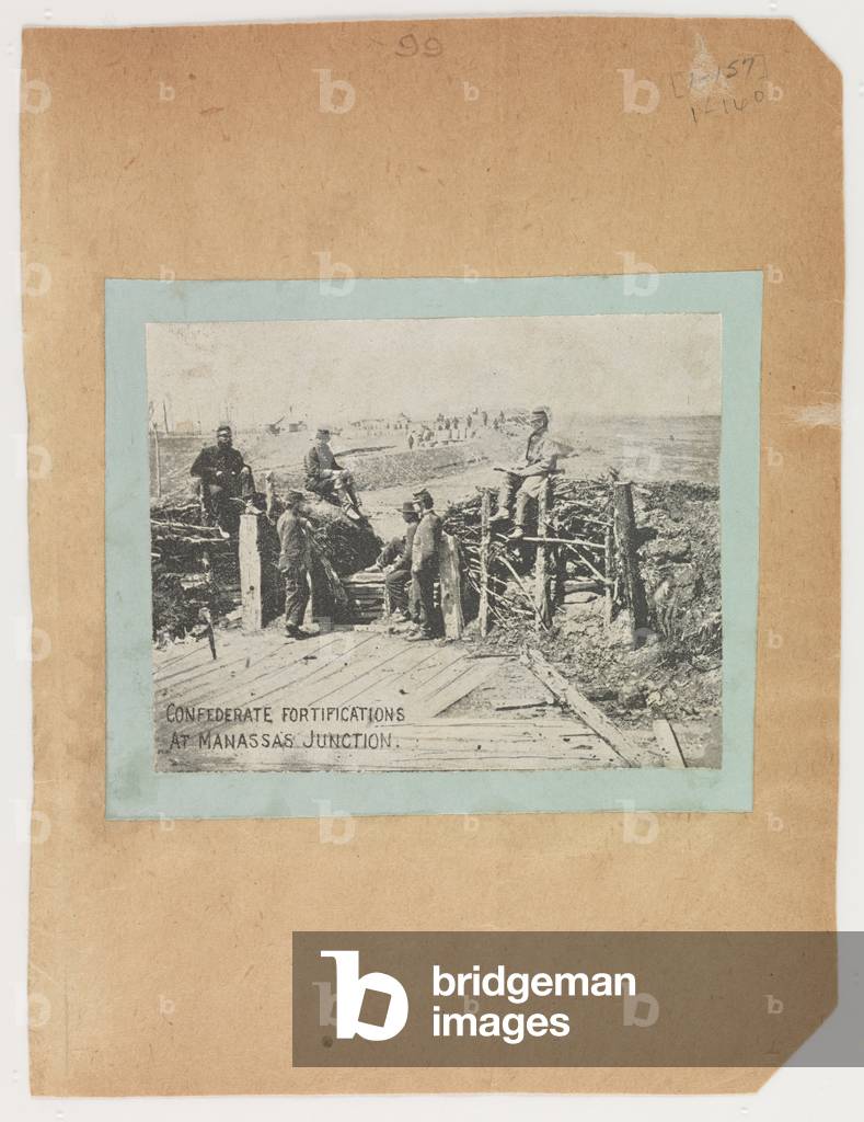 Image of Confederate fortifications at Manassas Junction, from the ...