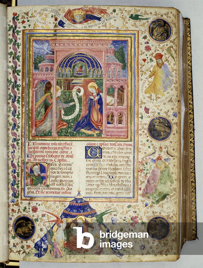 Image of Breviarium romanum (Roman breviary). Illuminated manuscript ...