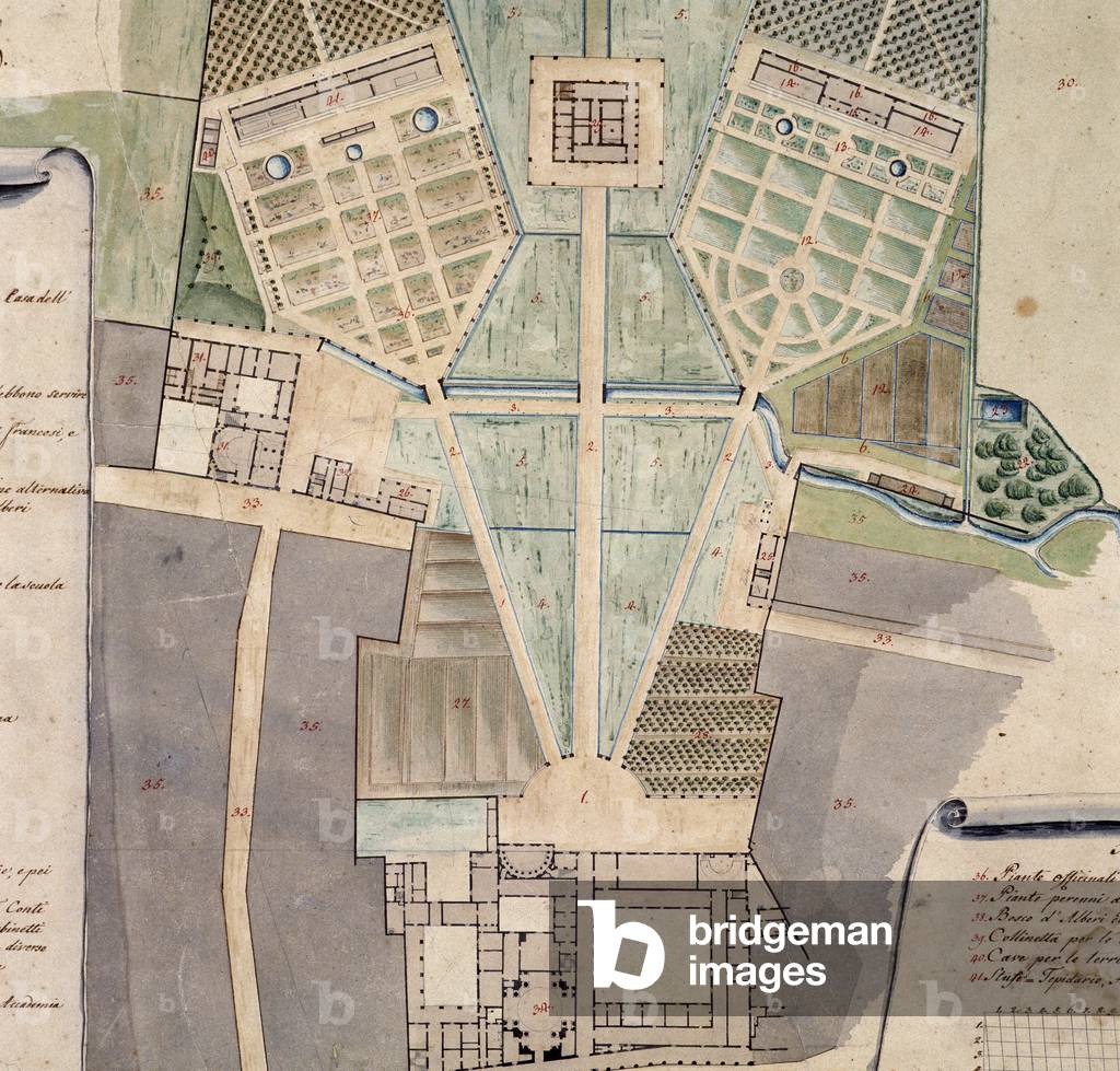 Image of Vegetable garden of the University of Bologna. Details of a