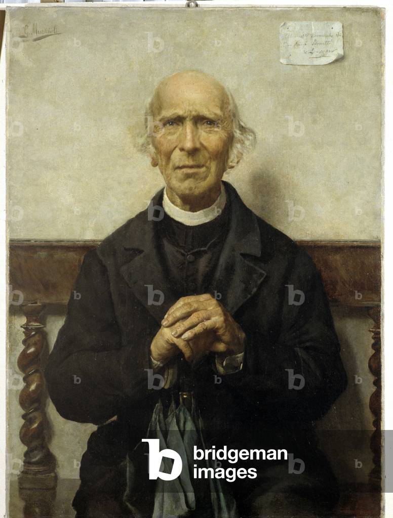 Image of Portrait of Don Luigi Bonetti. Painting by Giovanni Muzzioli ...