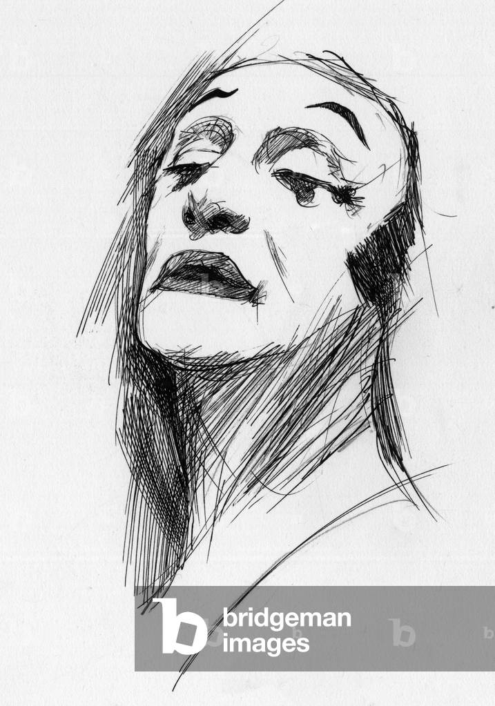 Image of Portrait of Marcel Marceau dit le mime Marceau (1923-2007) by ...