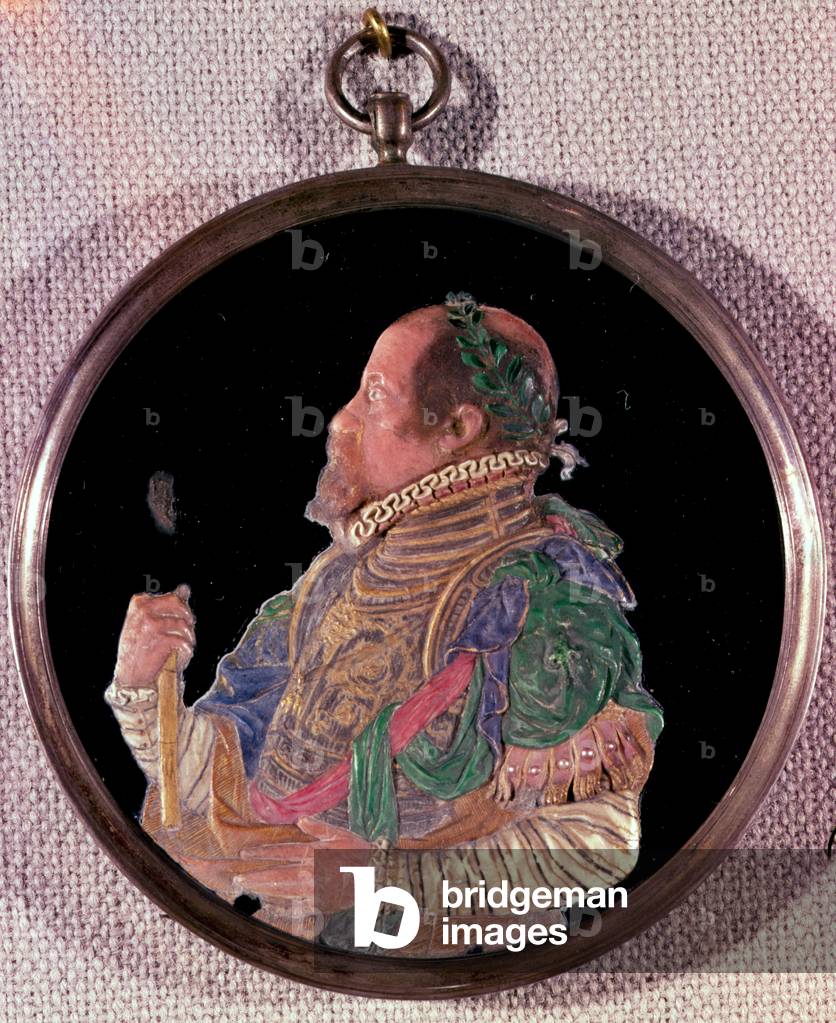 Portrait of Maximilian II, Holy Roman Emperor, 16th century (wax relief ...