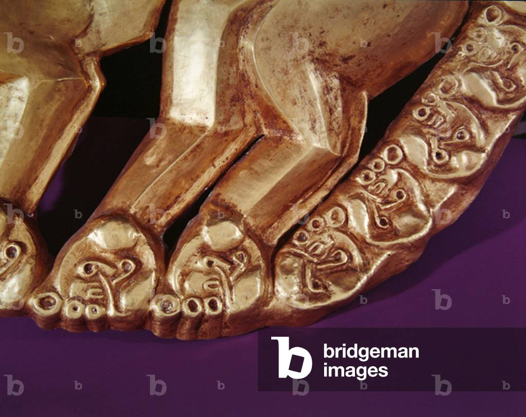 Image of Shield emblem in the form of a panther, 700-650 BC by Scythian ...