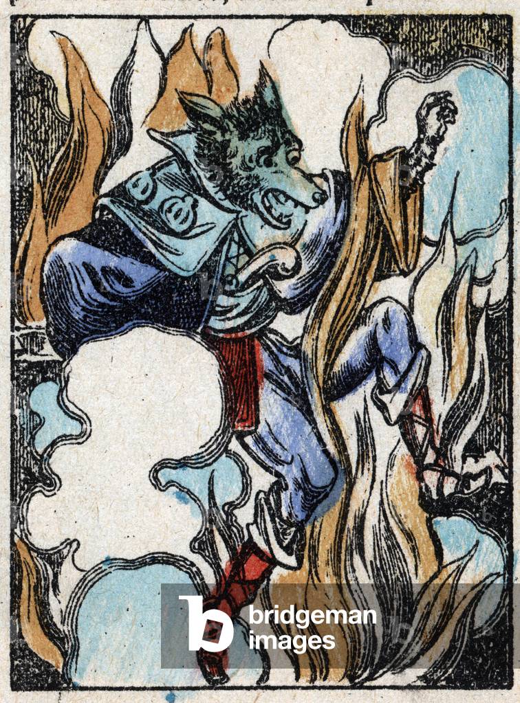 Image of Illustration of the tale “The wolf, the goat and the by French ...