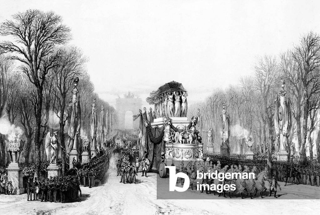 Image of Funeral of Emperor Napoleon Bonaparte. Return of the ashes of ...
