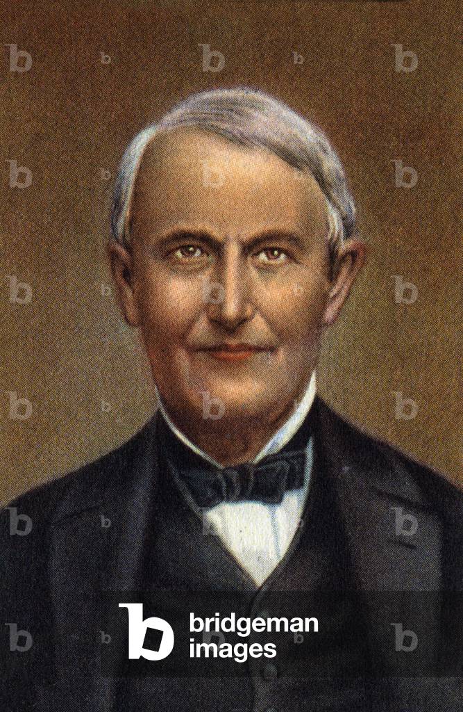 Image of Portrait of Thomas Alva Edison, American scientist and inventor.