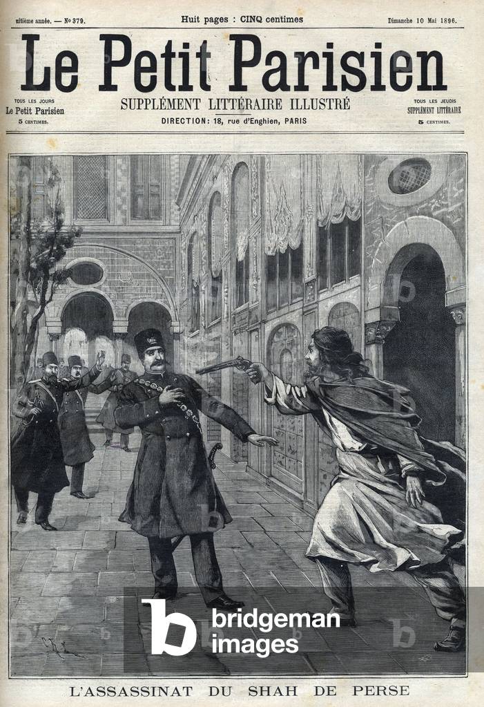 Image of Murder of the Shah of Persian Nasserer-al-Din Shah Qajar ...