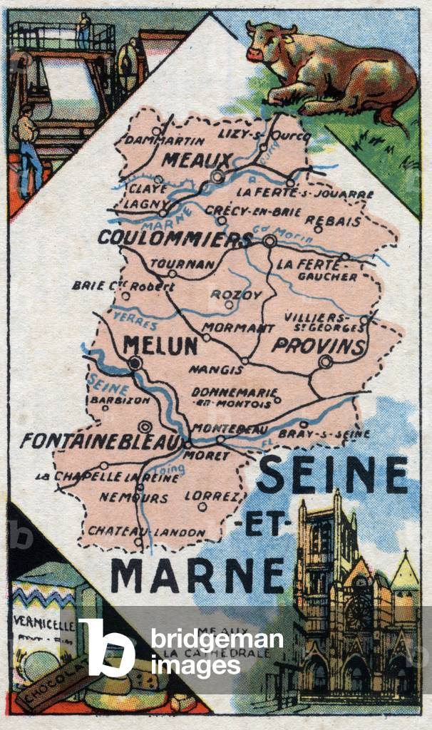 Image of Series of the French departments maps: Seine Et Marne, beg by ...