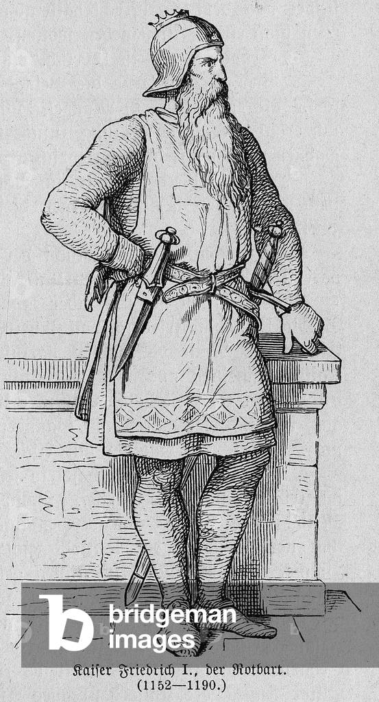 Image of Portrait of Frederic I of Hauhenstaufen known as Frederic ...