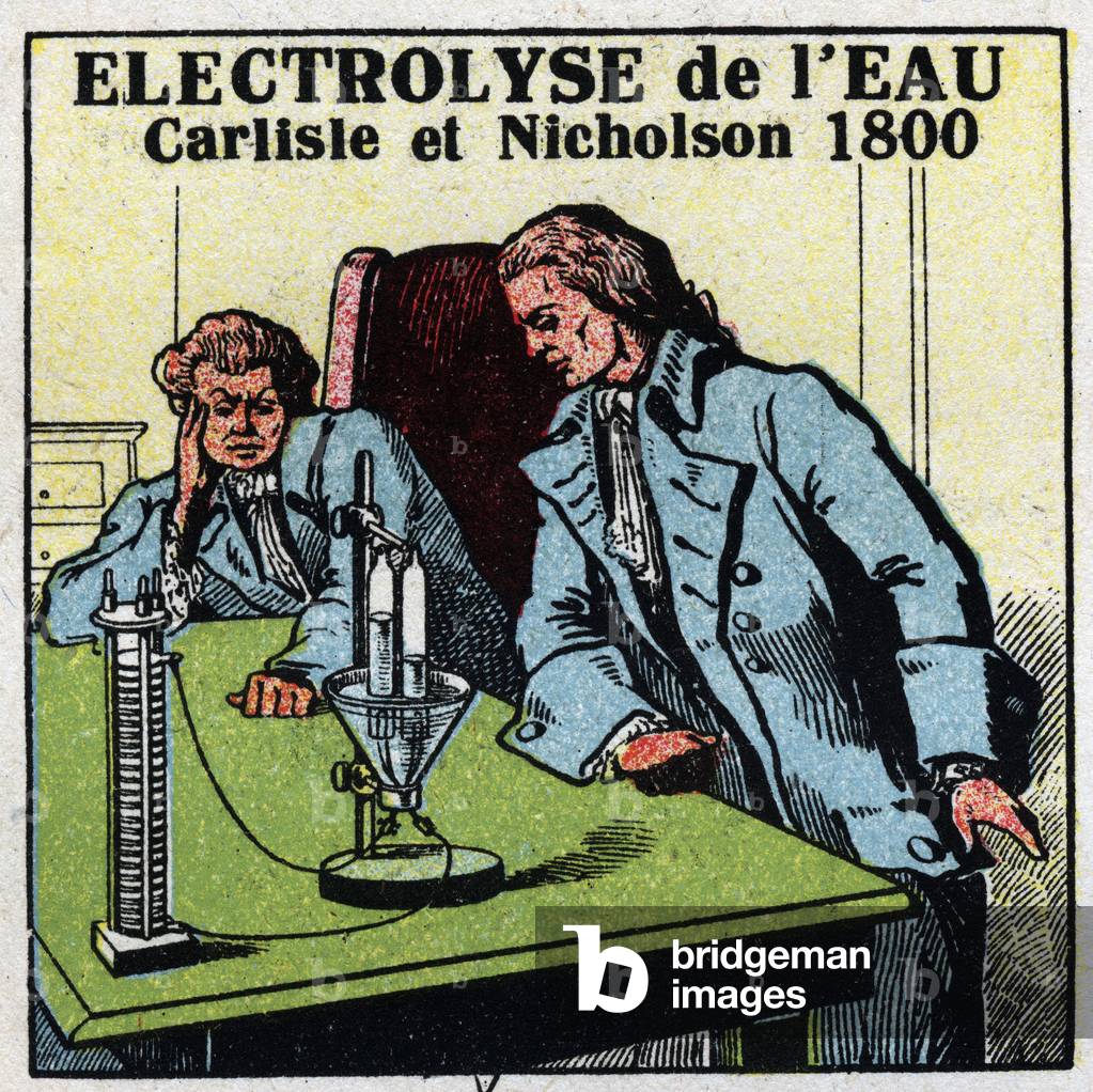 Image of Electrochemistry: electrolysis of water by Anthony Carlisle ...