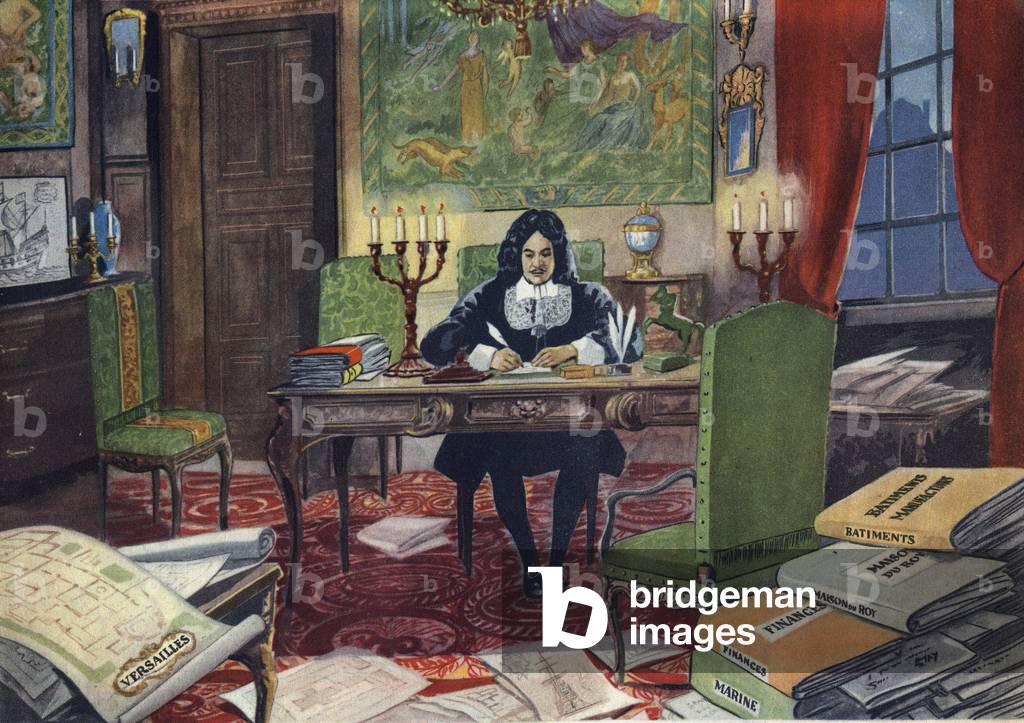 Image of The minister of the King of France Louis XIV Jean by French ...