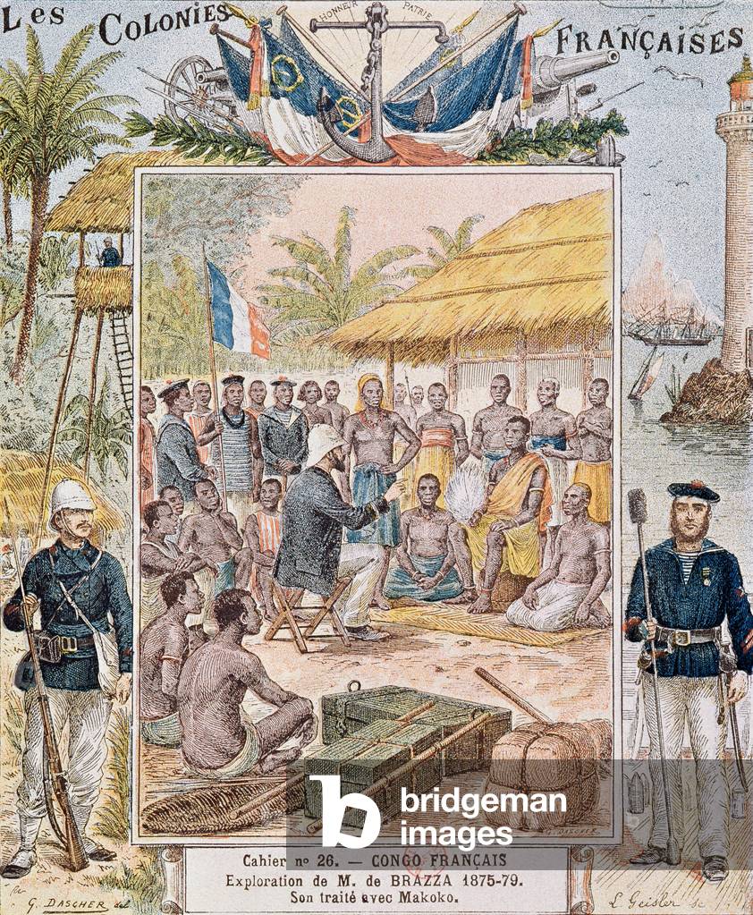 Image of The Exploration of M. de Brazza (1875-79) His Treaty with by ...