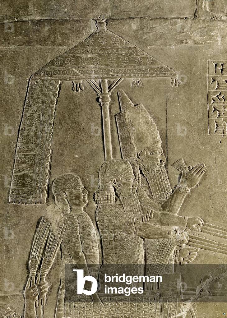Image of Relief depicting the chariot of King Assurbanipal (669-626 BC ...