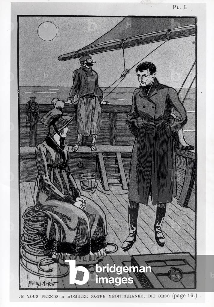 Image of The meeting between Orso and Miss Nevil on deck, illustration ...
