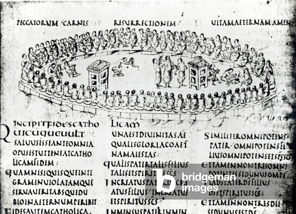 Image of Illustration of a scene from one of the Psalms, from by ...