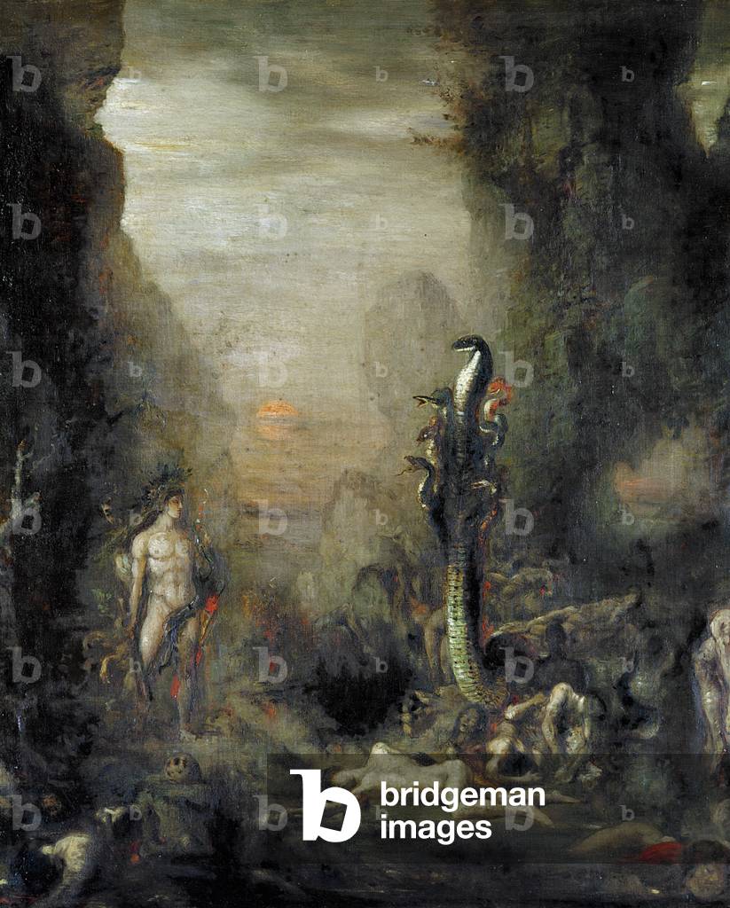 Image of Hercules and the Lernaean Hydra, after Gustave Moreau, c.1876 ...