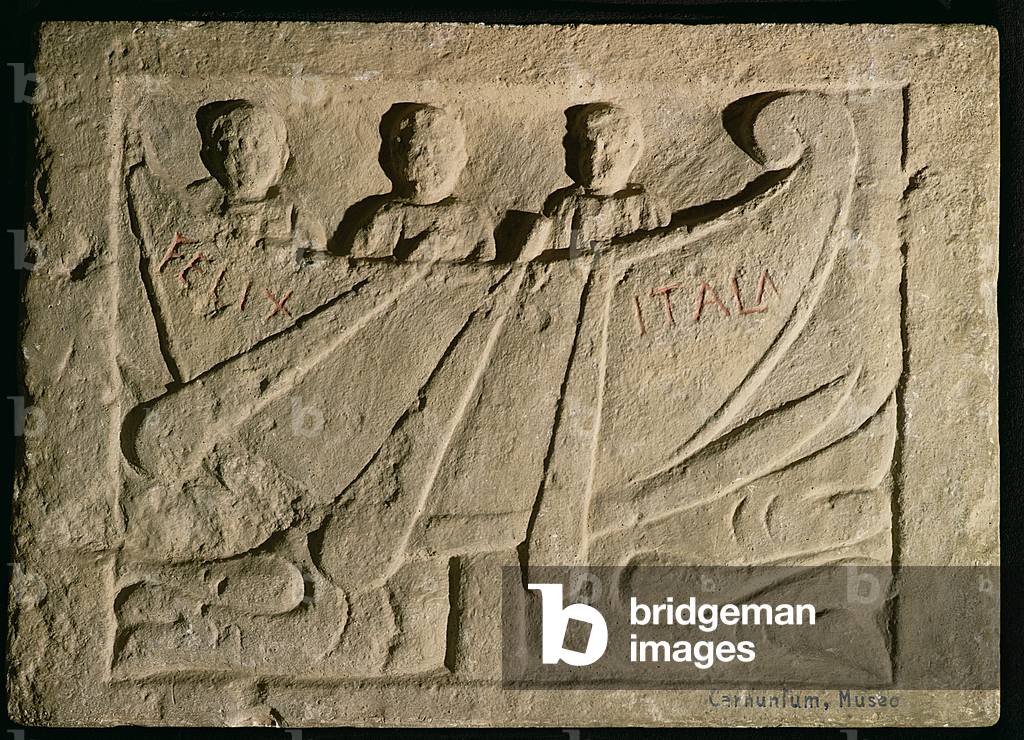 Image of Stela depicting a rowing boat 'Felix Itala' on the River by ...