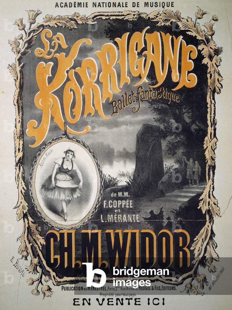 Image of Poster for La Korrigane, ballet by Francois Coppee and Louis