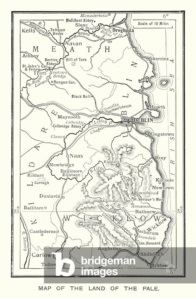 Image of Map of the Land of the Pale (b/w photo) by English ...