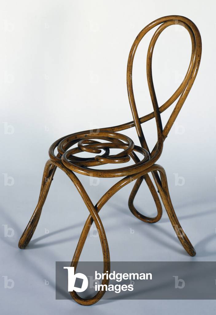 Image of Bentwood chair made as demonstration of their steam wood ...