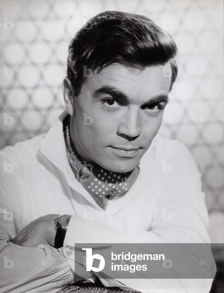 Image of German actor Claus Biederstaedt, Germany around 1957 (b/w photo)