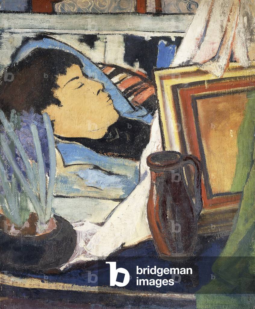 Image of Still Life with Sleeping Young Man; Stilleben mit Schafendem ...