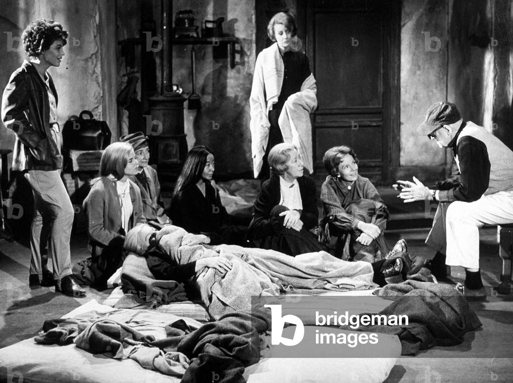 Image of Film director John Ford on set of 7 Seven