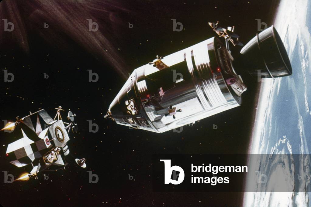 Image of APOLLO 9, 1969 Artist's concept of the Apollo 9 Lunar