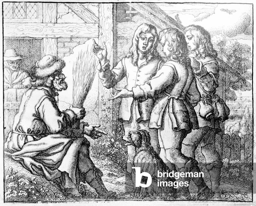 Image of The Old Man and his Sons, illustration from 'Aesop's Fables ...