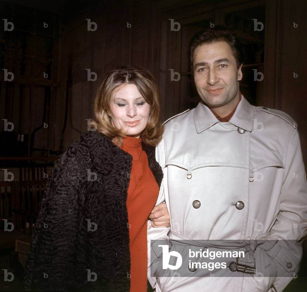Image of French Actress Magali Noel and her husband Roberto Risso, 1965