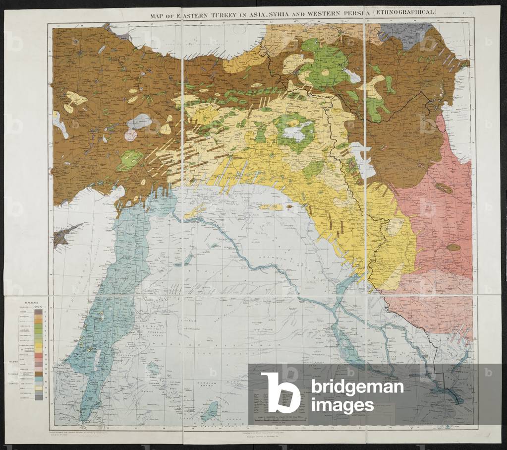 Image of An ethnographical map of Eastern Turkey in Asia, Syria and