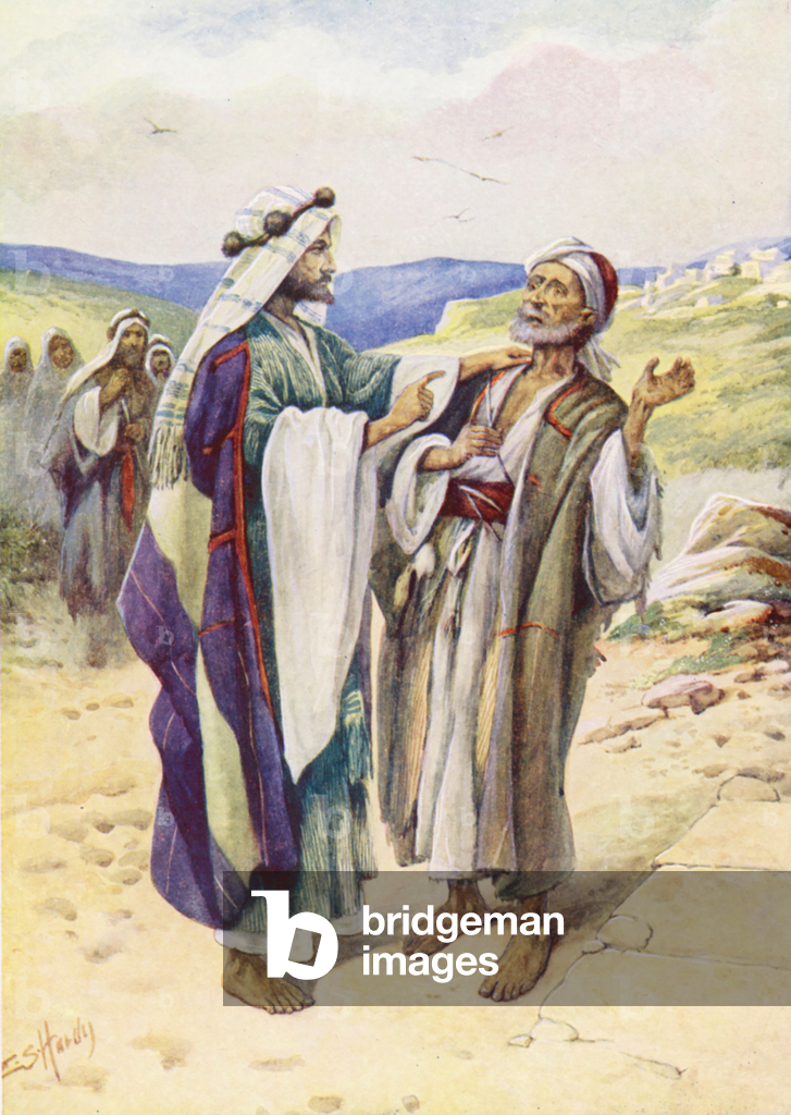 Image of Jesus heals the deaf Man (colour litho) by Hardy, Evelyn ...